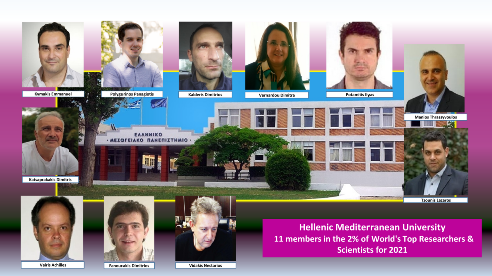11 members of Hellenic Mediterranean University in the 2% of World's ...